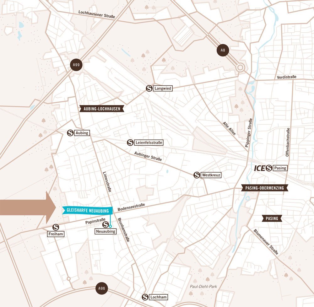 Gleisharfe Neuaubing 2 - München-Aubing - Neubau Eigentumswohnung kaufen